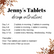 Jenny's Tablets
