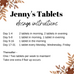 Jenny's Tablets